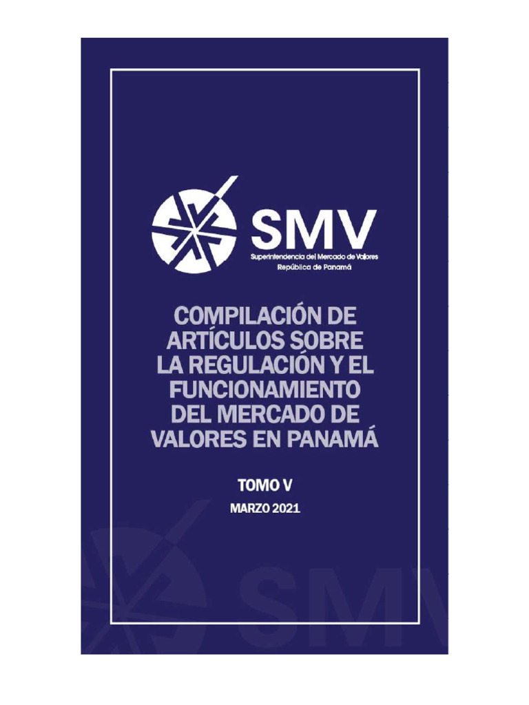 Compilacion sobre Regulacion y Funcionamiento del Mercado de Valores ...