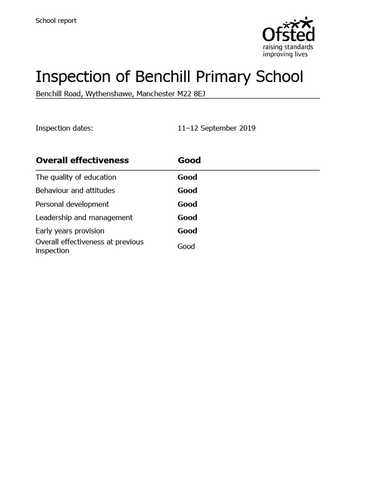 Benchill Primary School | PDF | Schools | Phonics