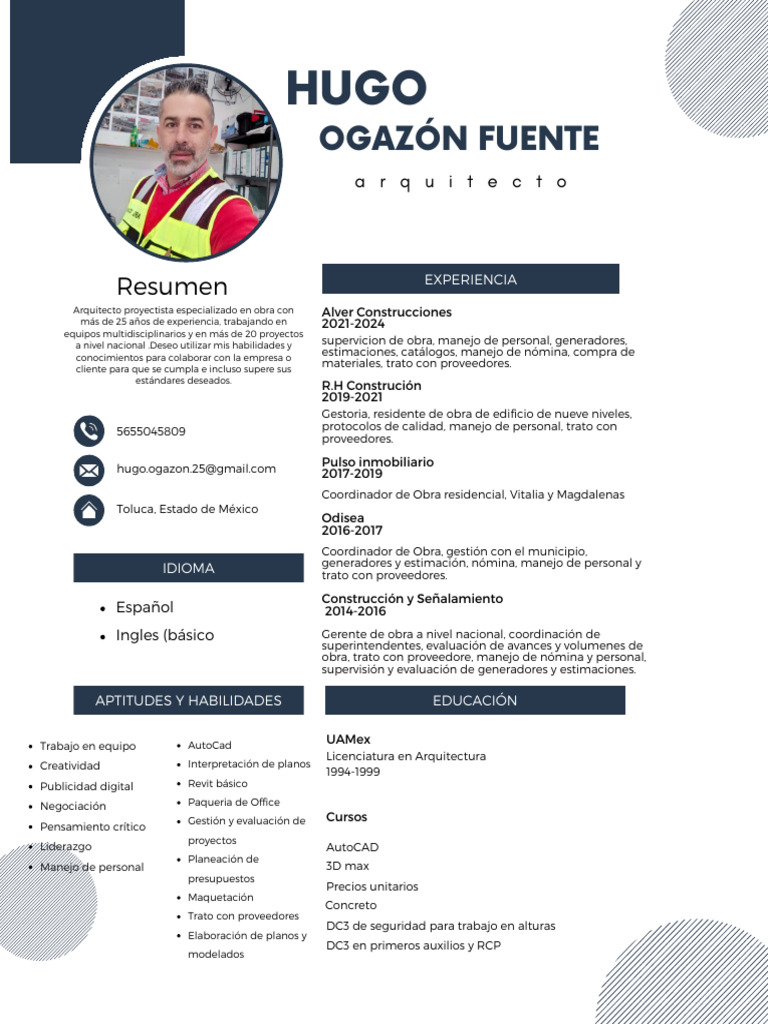 CV Hugo Ogazón Fuente | PDF