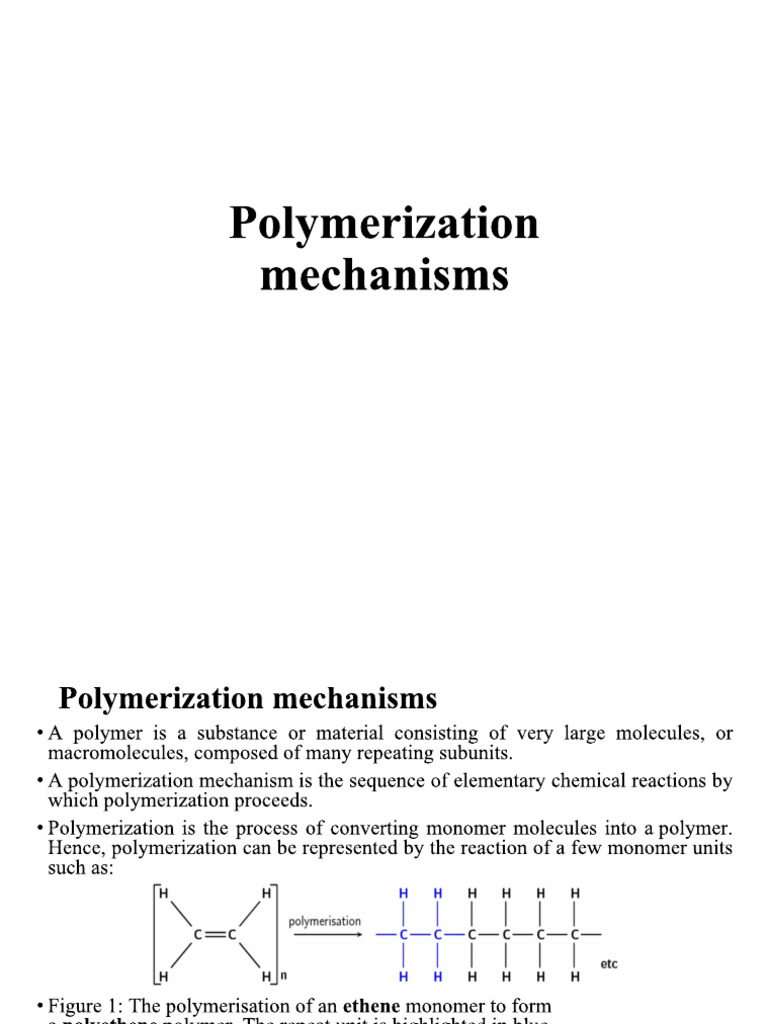 Polymerization Mechanism | PDF