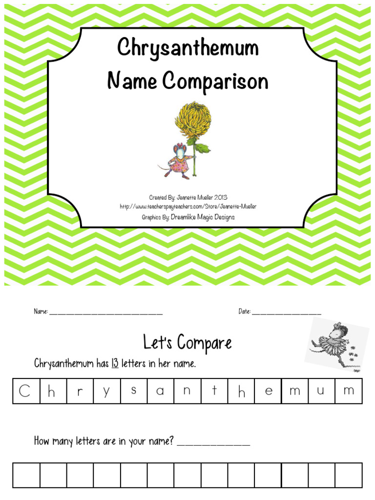 Chrysanthemum Name Comparison: Dreamlike Magic Designs | PDF