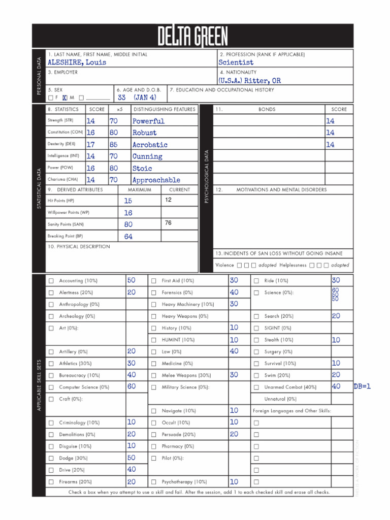 Delta Green Agent | PDF