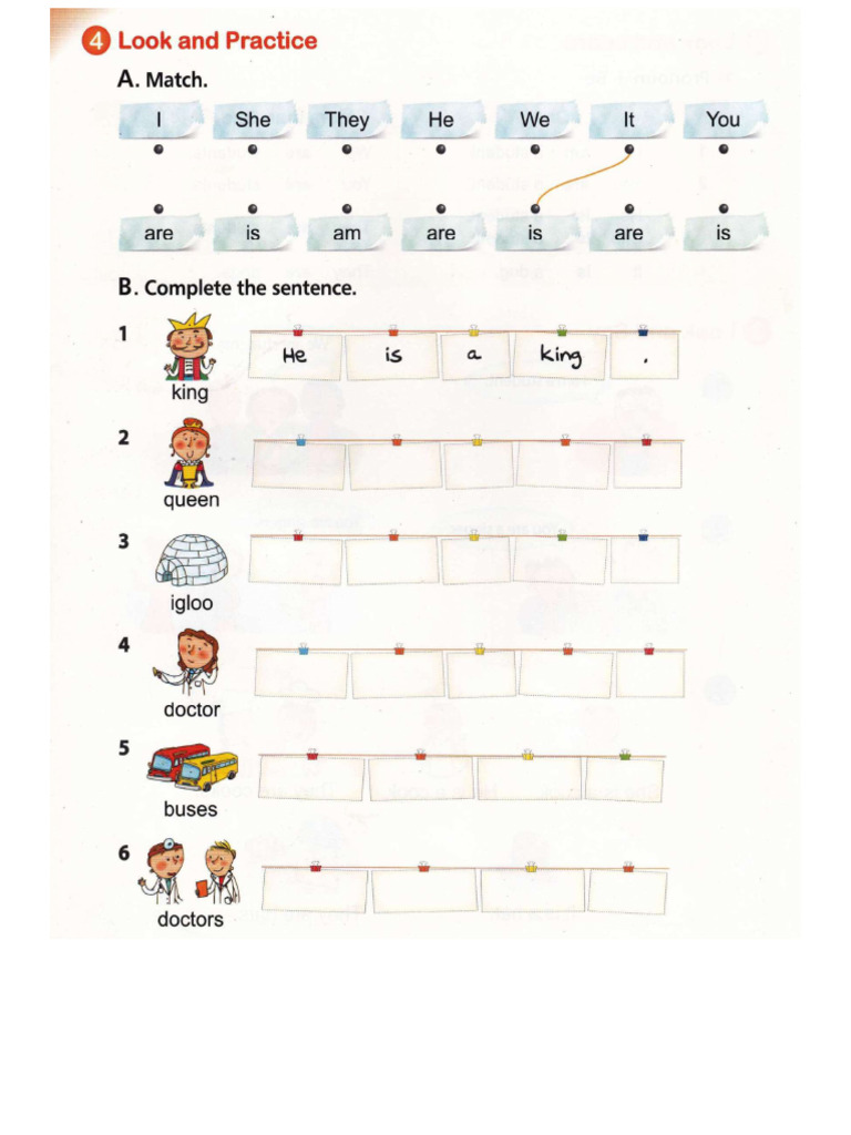 Subject Pronouns & Verb to-be Exercise | PDF