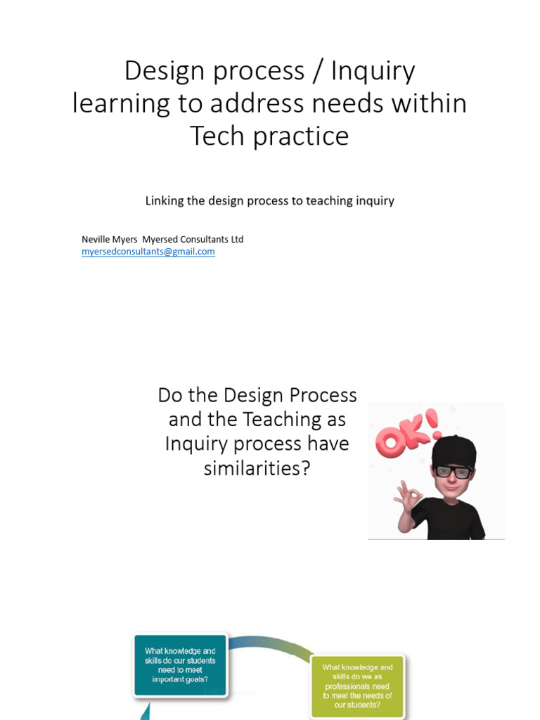 Design Process Links To Inquiry Learning | PDF | Prototype | Inquiry