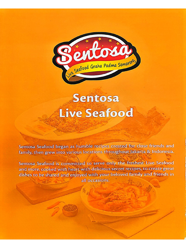 Menu Sentosa Seafood Semarang | PDF