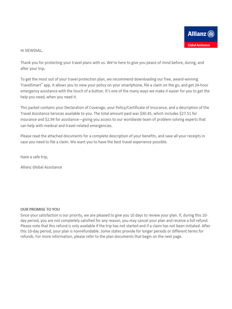 Allianz Global Insurance | Download Free PDF | Insurance | Family