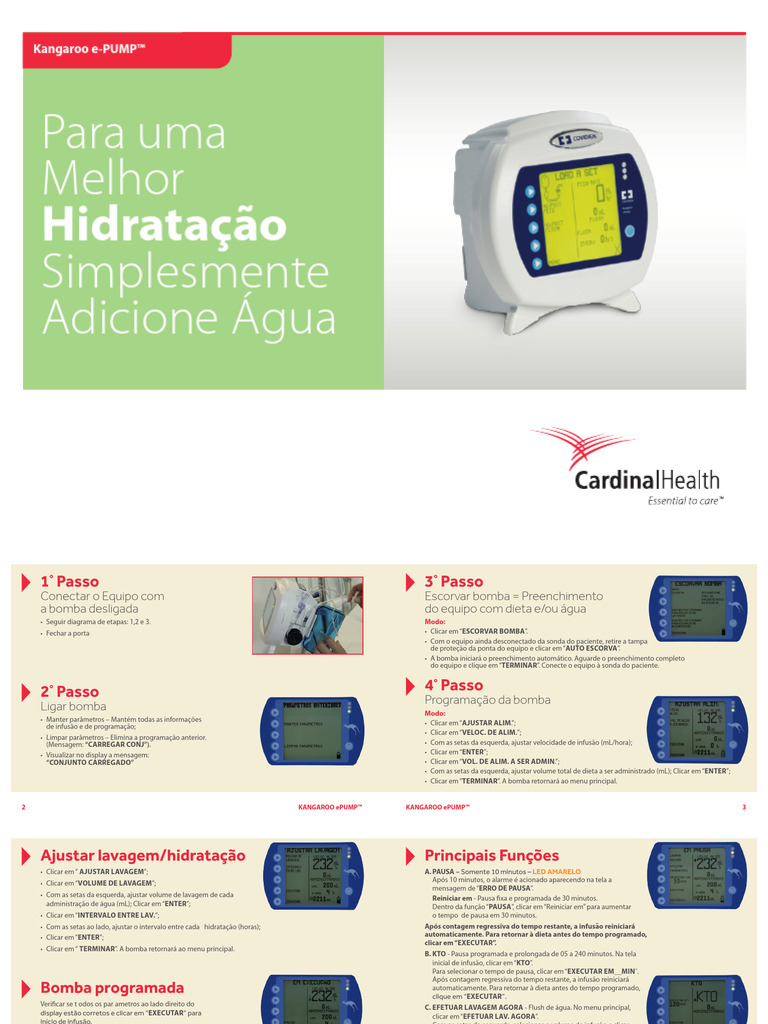 Cardinal Health BR Pocket EPUMP Rev04!31!01 20 | PDF | Bem-estar