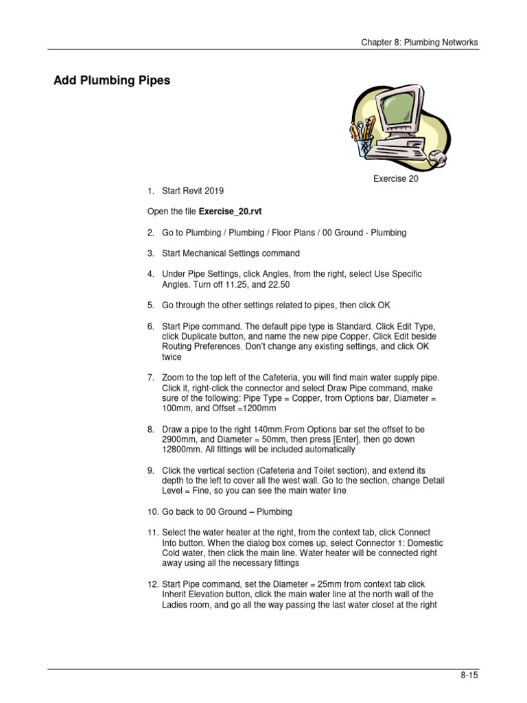 Exercise 20 | PDF | Plumbing | Pipe (Fluid Conveyance)
