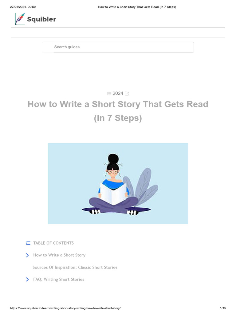7 Steps to Write a Short Story | PDF | Narration