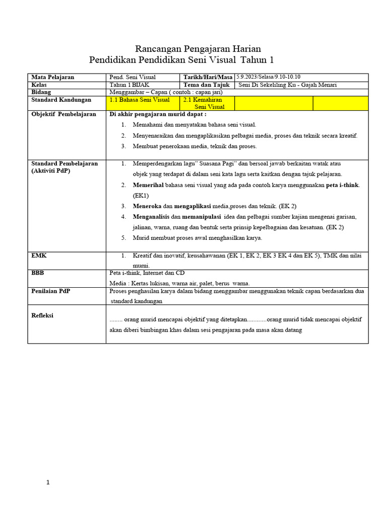 RPH PSV t1 2020 | PDF