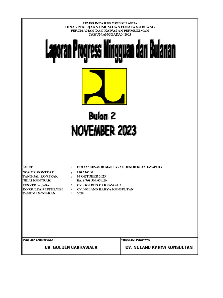 Progres Bulan November | PDF