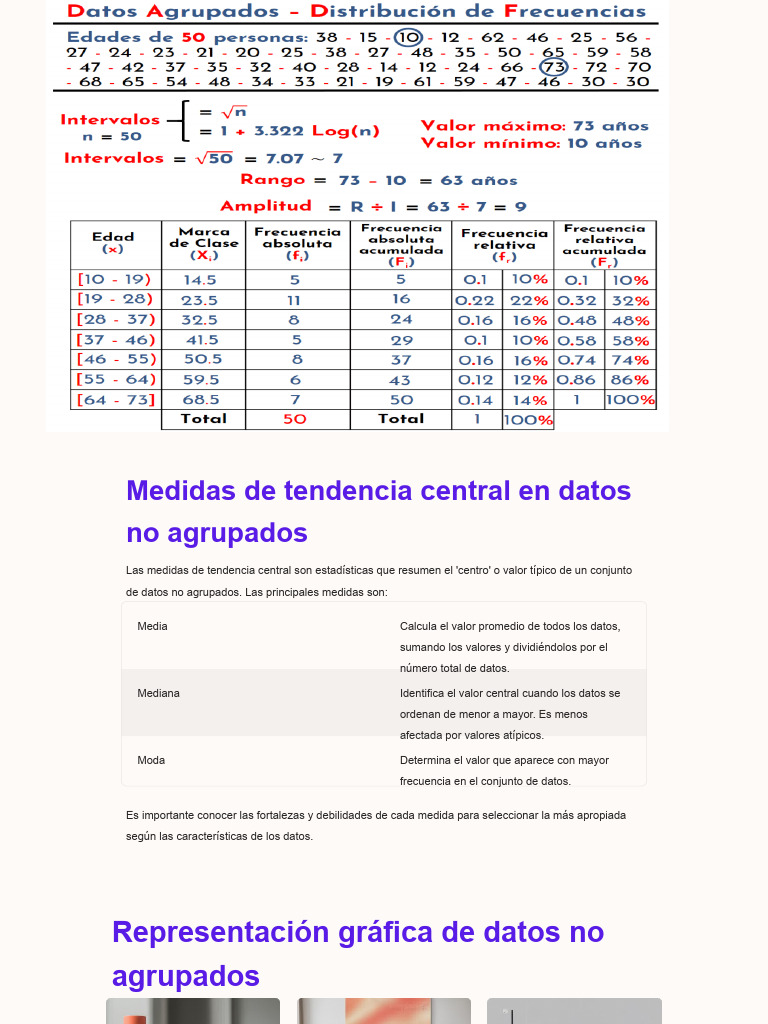 Estadística Datos No Agrupados | Descargar gratis PDF | Estadísticas ...