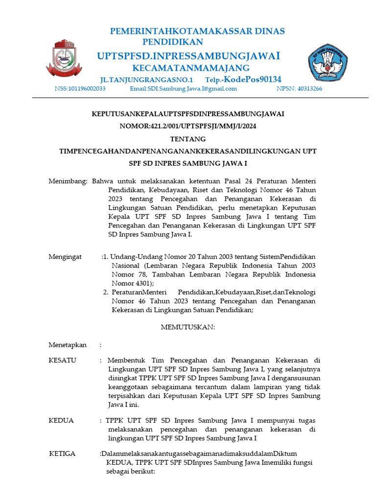 Contoh Program TPPK | PDF