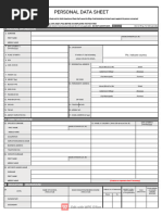 Personal Data Sheet CS Form No. 212 Revised 2017 | PDF | Affidavit ...