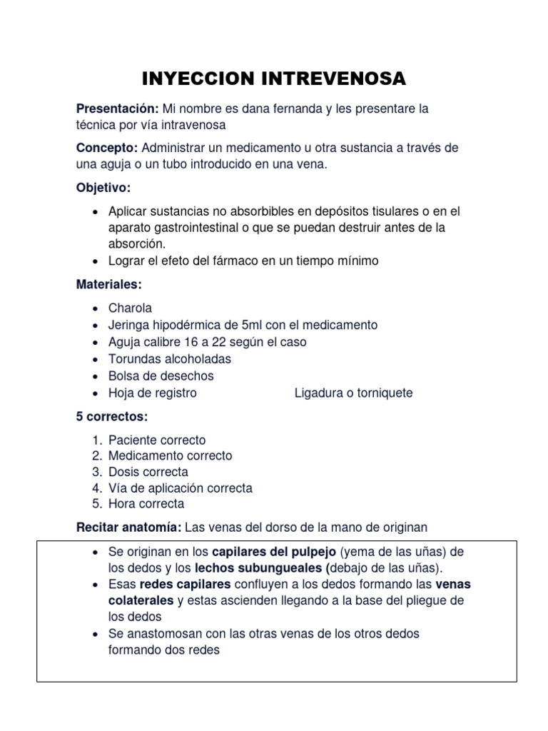 Intra 2 | PDF | Codo | Inyección (medicina)