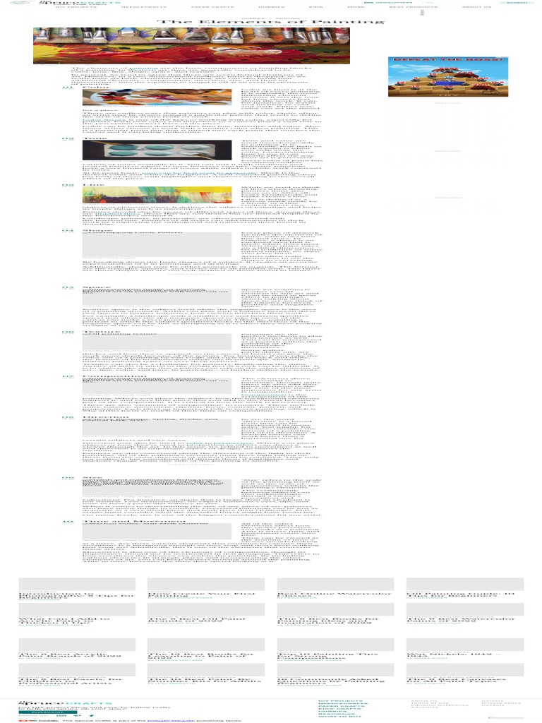 The Elements of Painting | PDF | Composition (Visual Arts) | Paintings