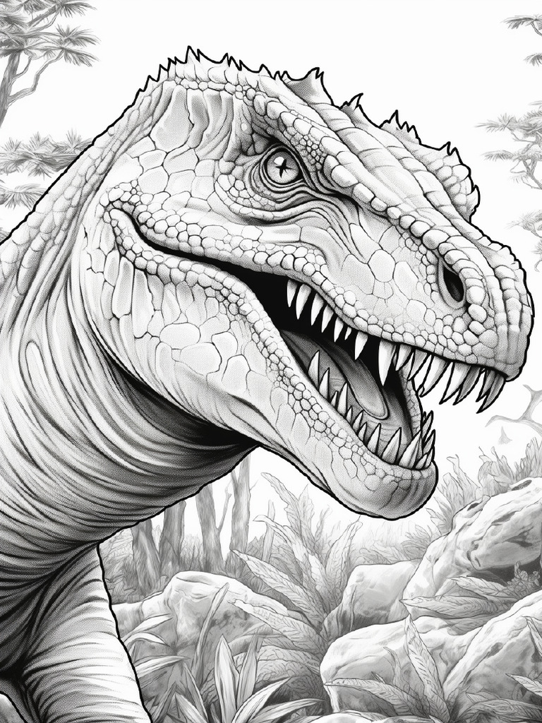 Dino para Colorear 2 | PDF