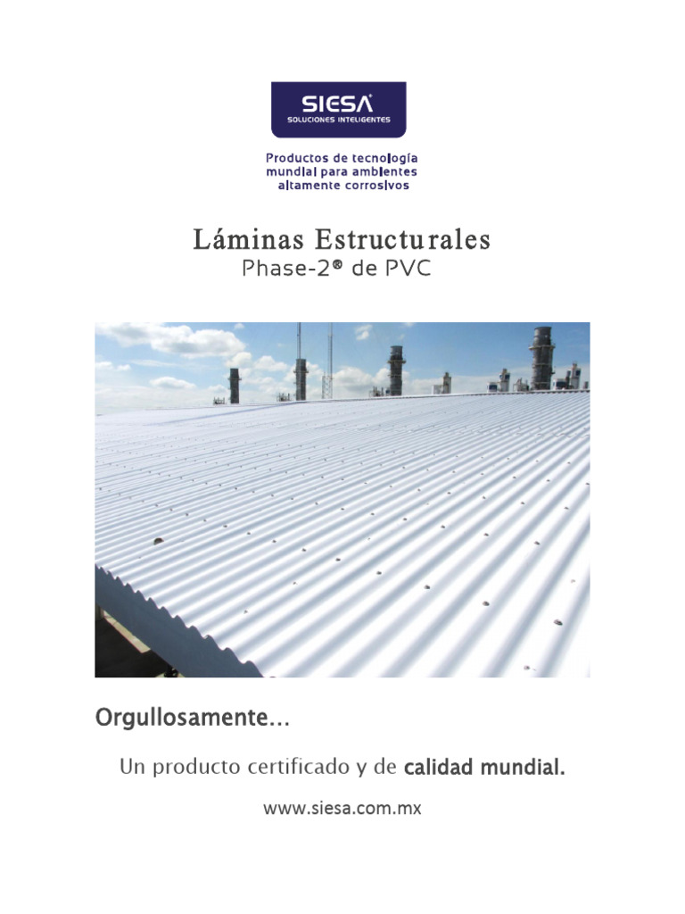 Catalogo Laminas PVC | PDF | El plastico | Cloruro de polivinilo