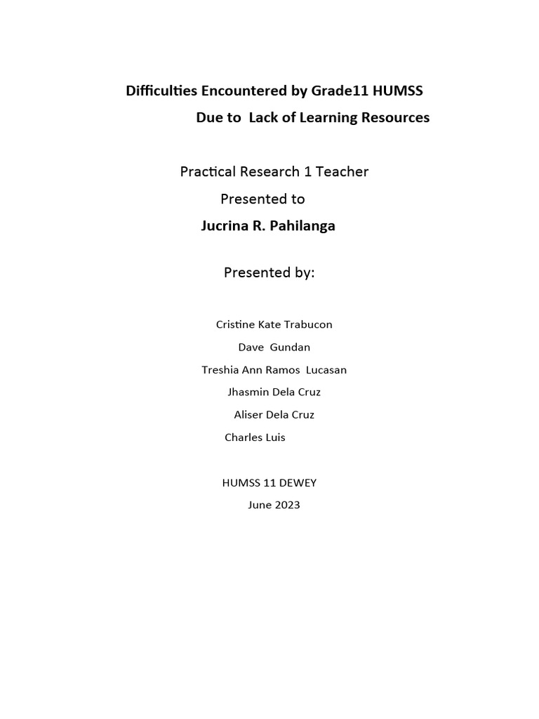 Introduction of PR | PDF | Teachers | Learning