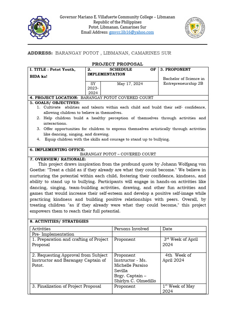 2B Proposal | PDF | Social Psychology | Psychology