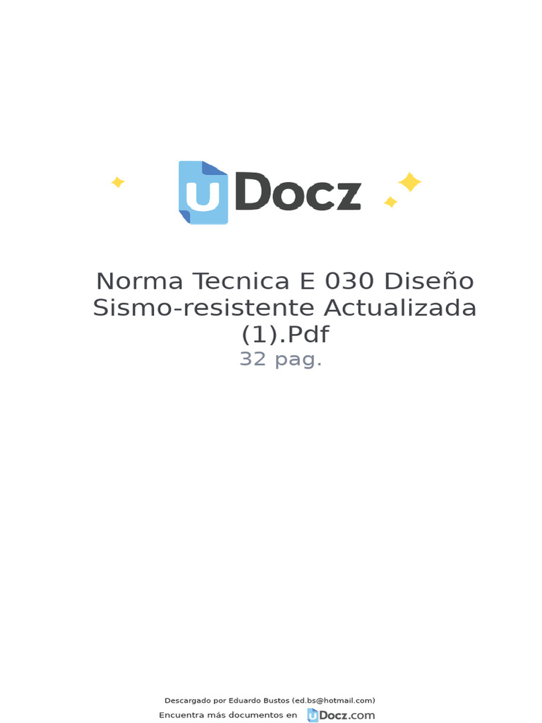 Peru Norma E-030 | PDF | Hormigón | Temblores