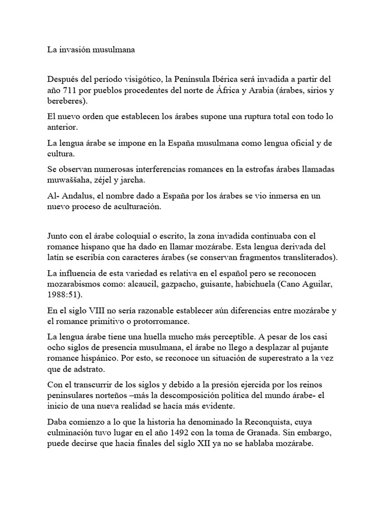 La Invasión Musulmana Clase 5 | PDF