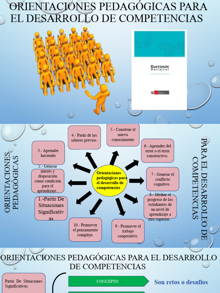 Orientaciones Pedagógicas para El Desarrollo de Competencias | PDF | Aprendizaje | Conceptos ...