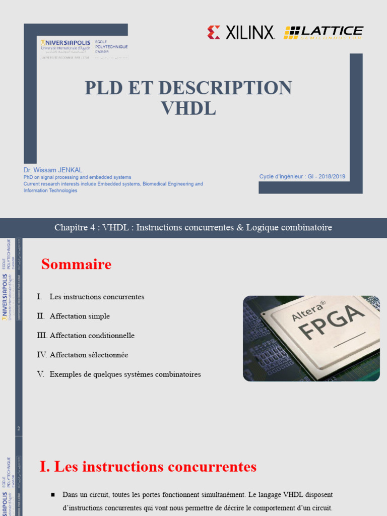 Cours VHDL Ch4 | PDF | VHDL | Design électronique