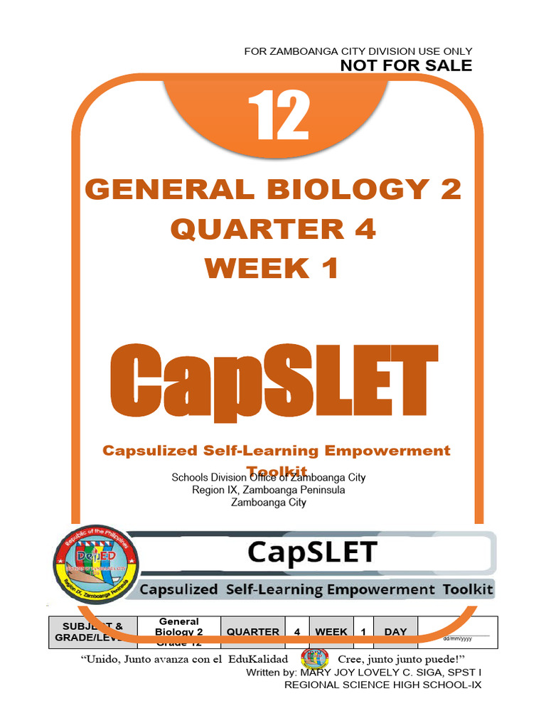 Gen. BIO 2 Module 1 | Download Free PDF | Reproduction | Sexual ...