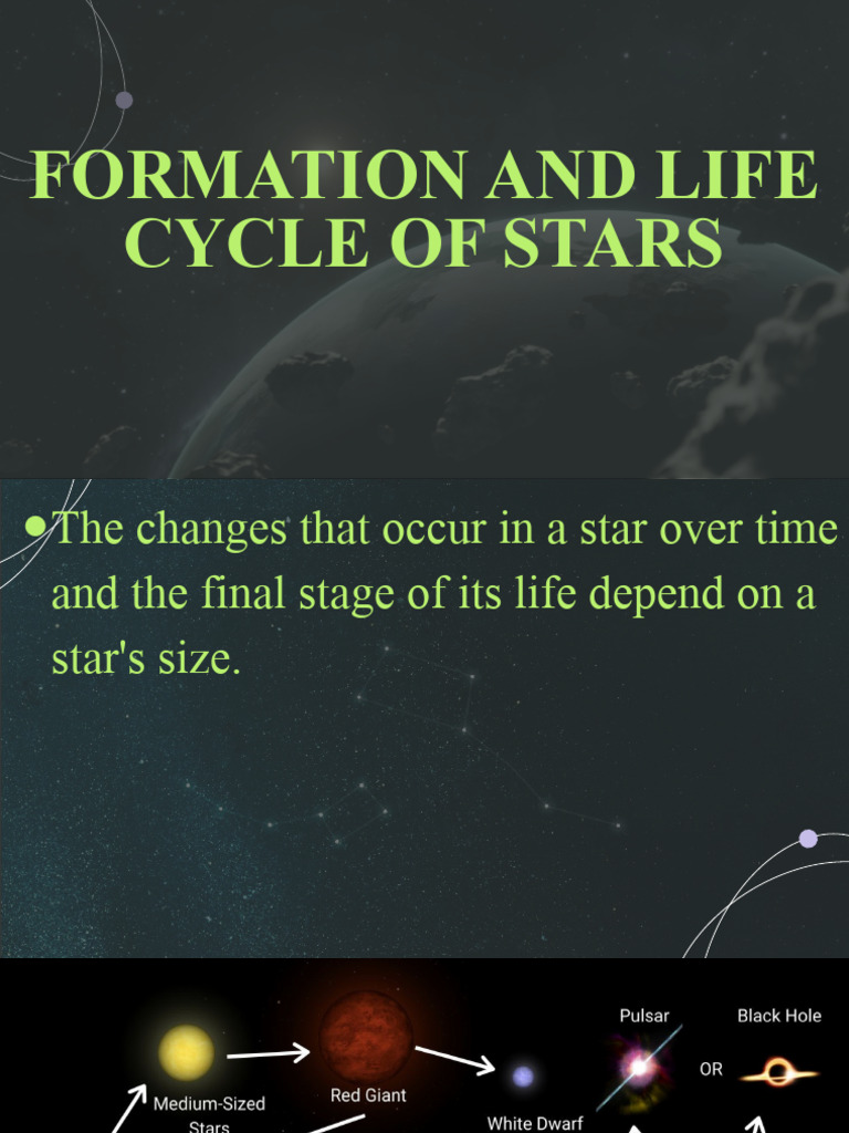 Formation and Life Cycle of Stars | PDF | Stars | Supernova