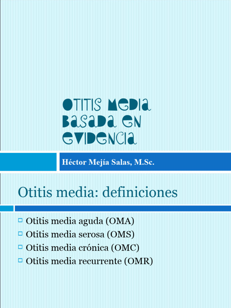 Guía Completa sobre Otitis Media | PDF | Especialidades Medicas ...