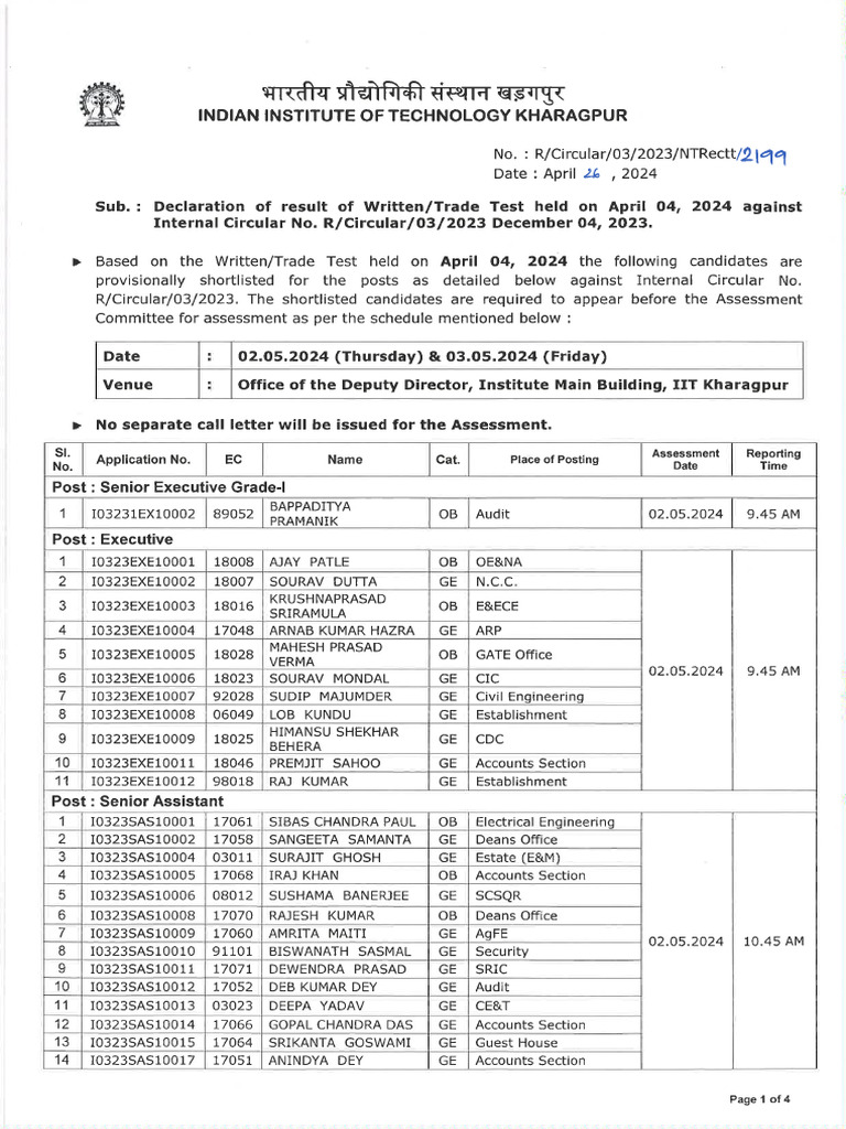 Notice R Circular 03 2023 | PDF | Engineering | Physical Sciences