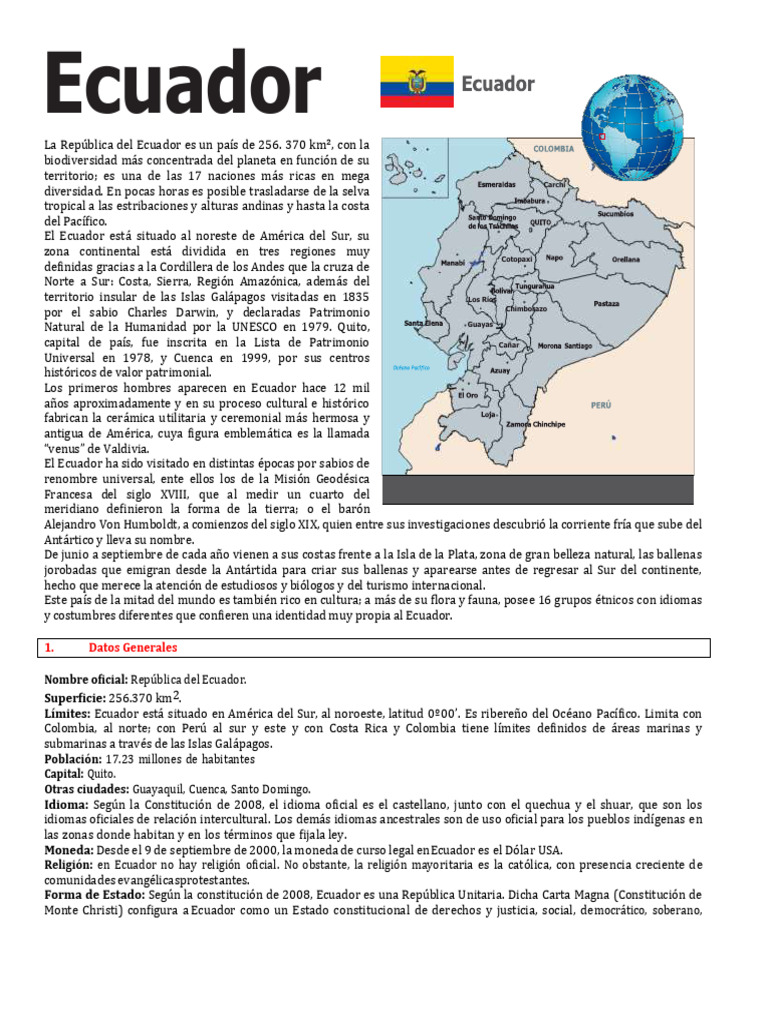 República Del Ecuador | PDF | Ecuador
