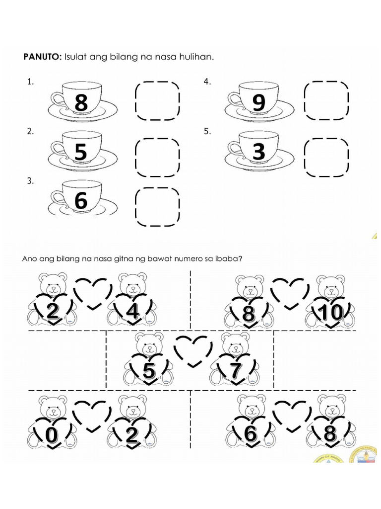 Kinder Activity Free Print | PDF