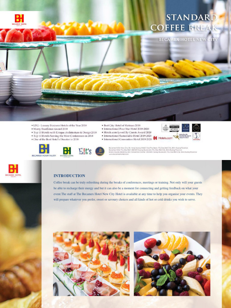 Teabreak Menu with Gỏi Dưa Hấu Options | PDF