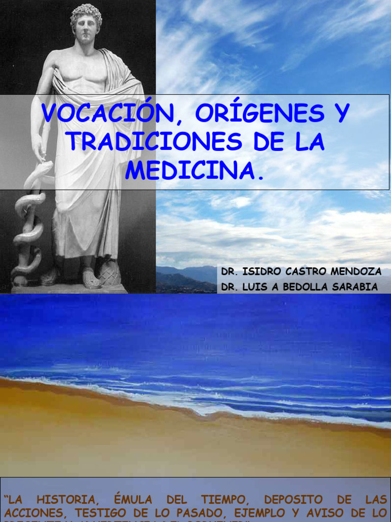 001 Vocación, Orígenes y Tradiciones de La Medicina | PDF | Medicina ...
