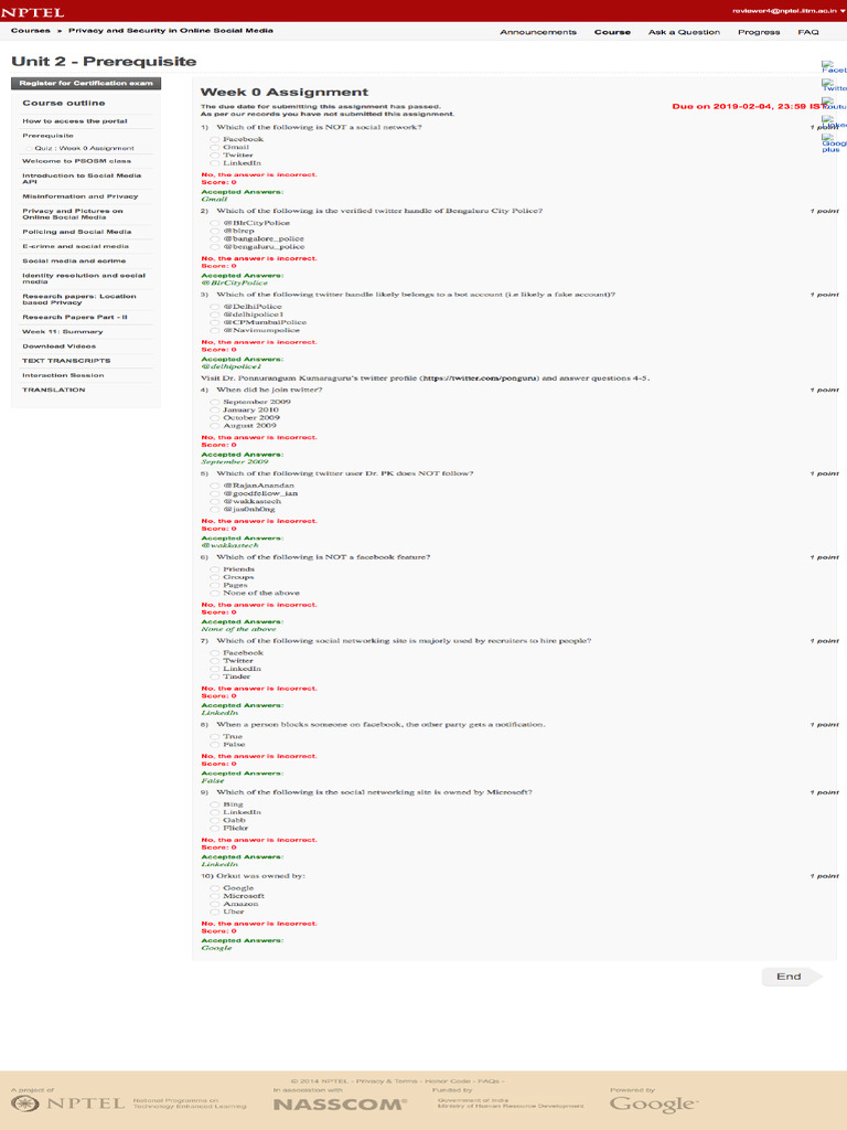 Noc19 - cs25 Assessmentid 77 | PDF