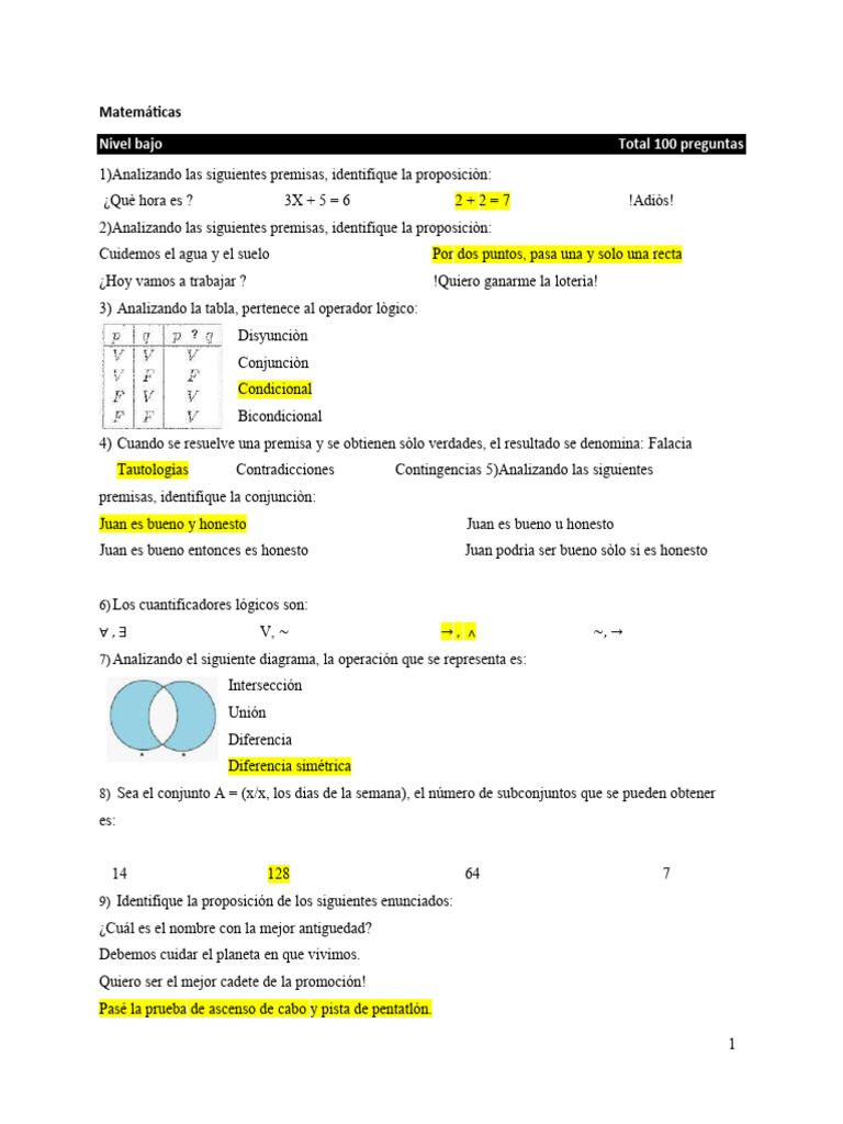Mate Actual | PDF | Proposición | Lógica matemática