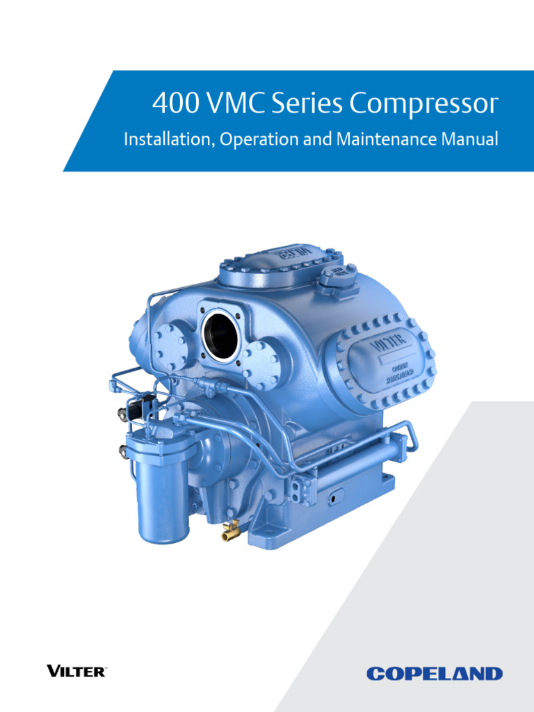Manual Vilter 400 VMC Series Compressor en Us 5419624 | PDF | Legal ...