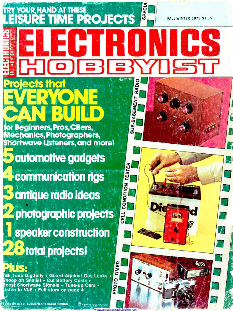 Electronics Hobbyist 1975 Fall Winter | PDF | Amplifier | Hobbies