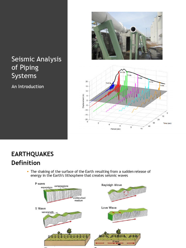 Seismic Analysis of Piping Systems | PDF | Earthquakes | Spectral Density