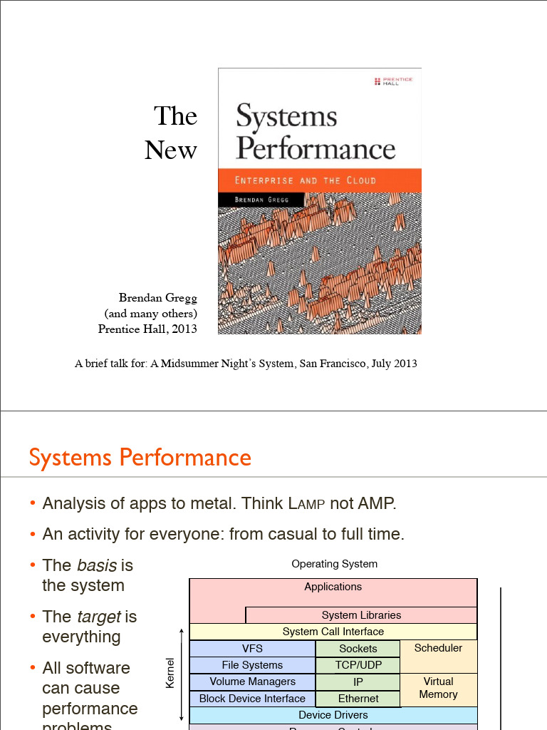 Modern Systems Performance Analysis | PDF | Operating System | Port ...