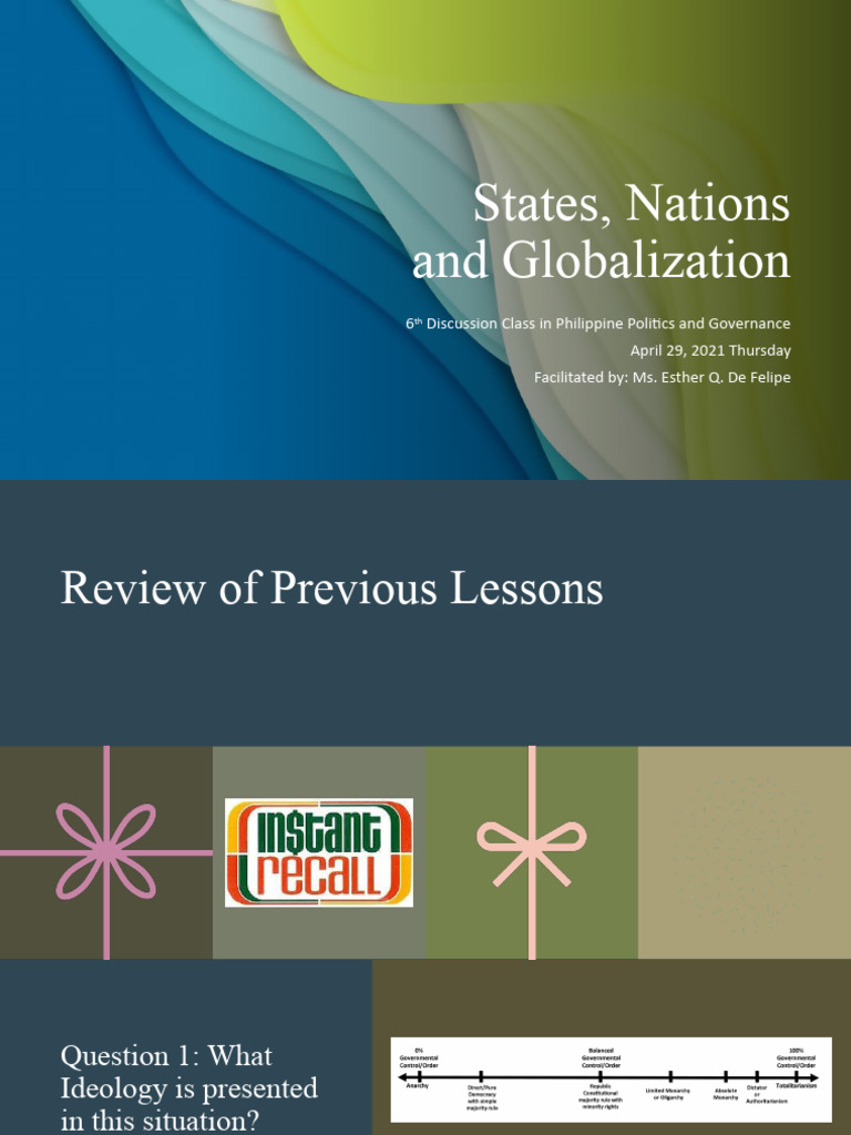 6DC Apr29 States Nations Globalization | PDF | Globalization | Nation