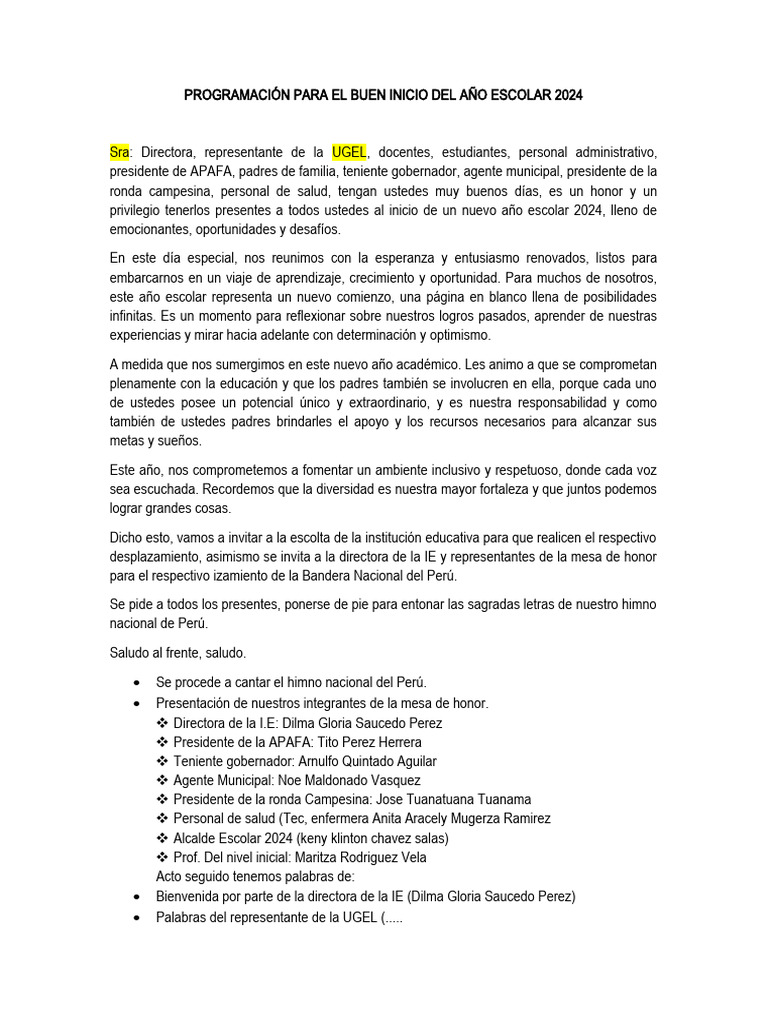 Programa de Bienvenida | PDF | Aprendizaje