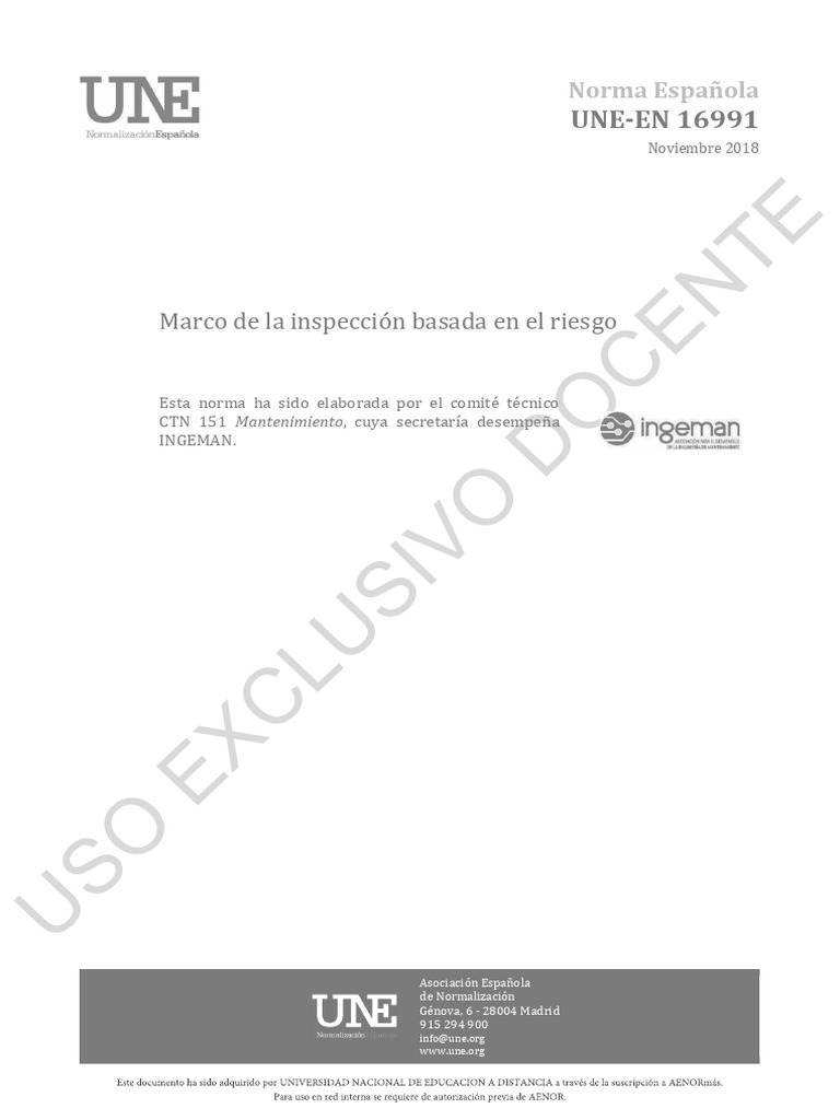 Une en 16991 2018 | PDF