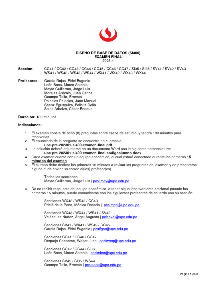 Upc Pre 202301 Si400 Examen Final Pdf Máster En Administración De Empresas 