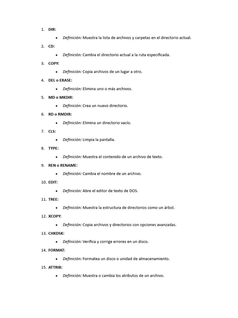 Comando s | PDF | Archivo de computadora | Lenguaje de escritura