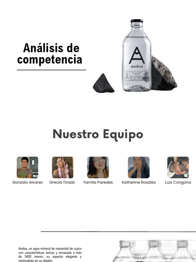 Análisis Competitivo Agua Andea | PDF | Marca | Ciencias de la Tierra