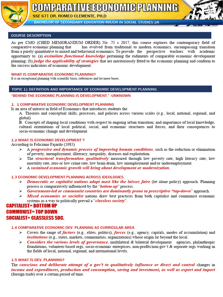 Cep Note | PDF | Cost Of Living | Economic Development