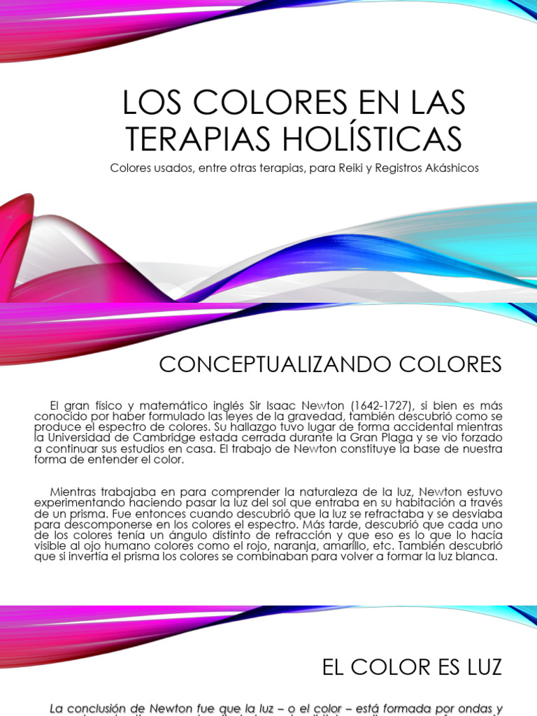 Colores y Terapias Holísticas | PDF | Color | Ligero
